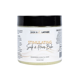 Bask & Lather Stimulating Scalp and Hair Balm 6oz