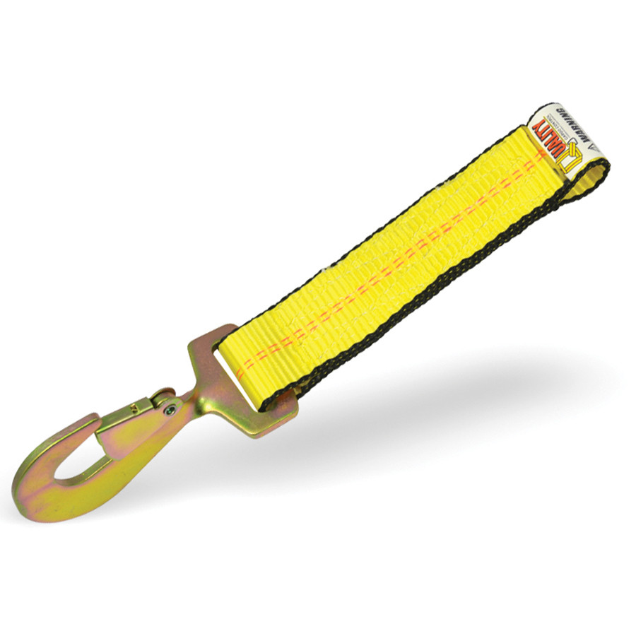 2" x 12" Fixed End w/ Twisted Snap Hook & Bolt Loop - Quality Chain Corp