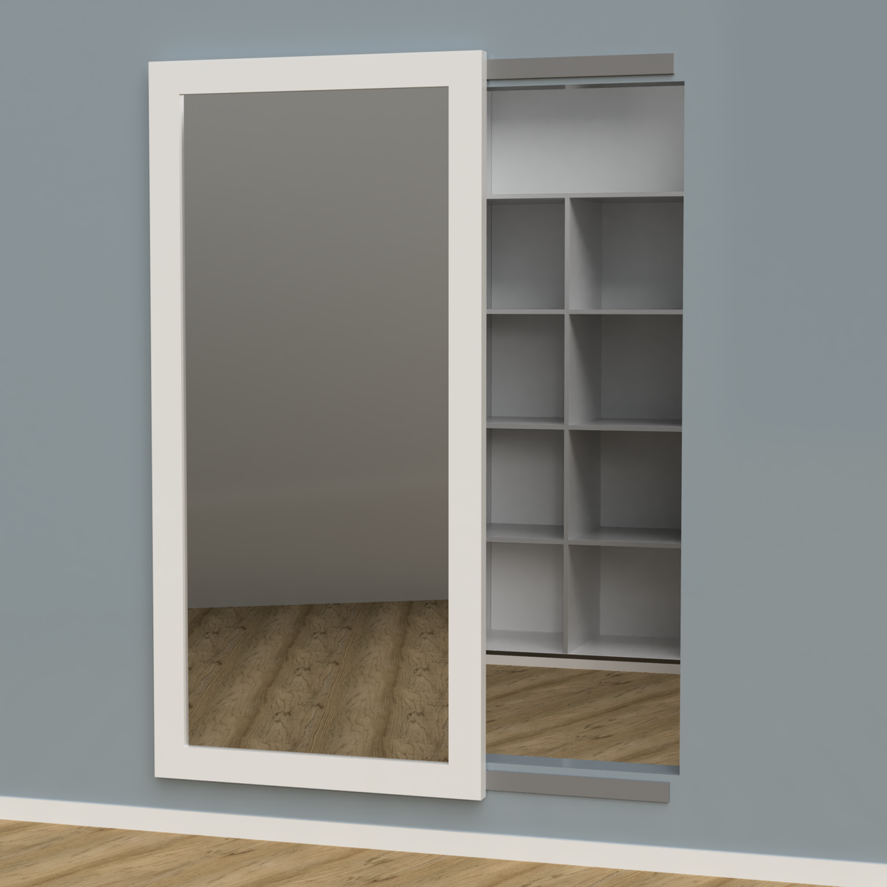 A Stylish and Unique sliding wall mirror cabinet