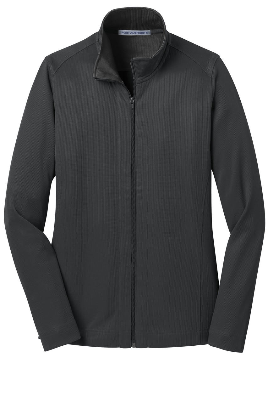 Port Authority® Ladies Vertical Texture Full-Zip Jacket - Heat Transfer ...