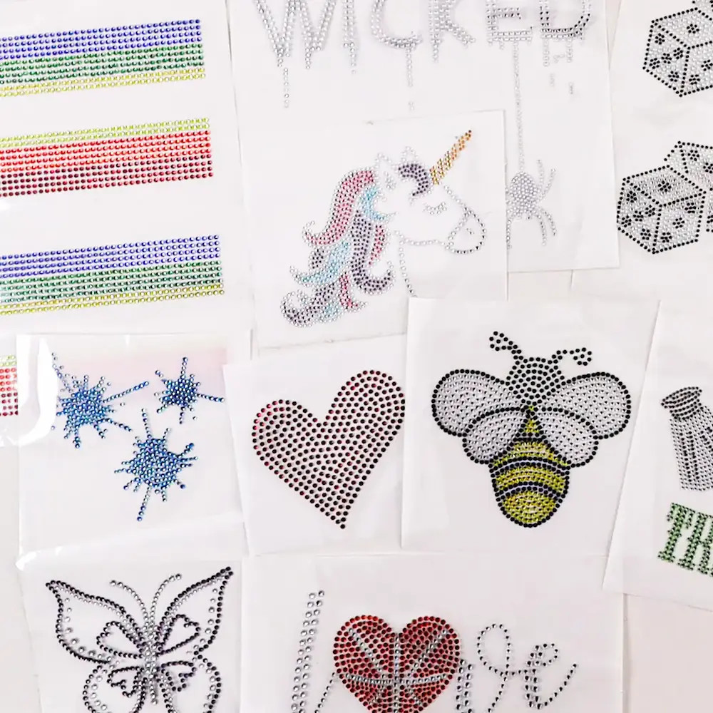 Custom Rhinestone Transfers for Shirts & Apparel