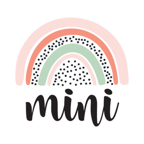 Mini Rainbow DTF Transfer for Shirts and Garments