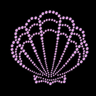 Shells Stock Rhinestone Transfer