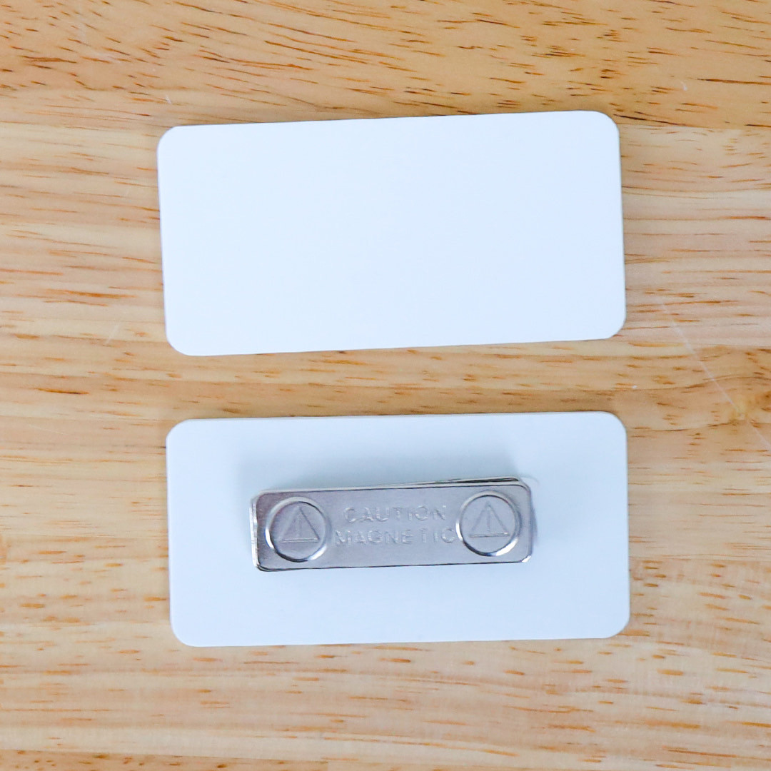 Sublimation Rectangular & Oval Name Badges with Magnet