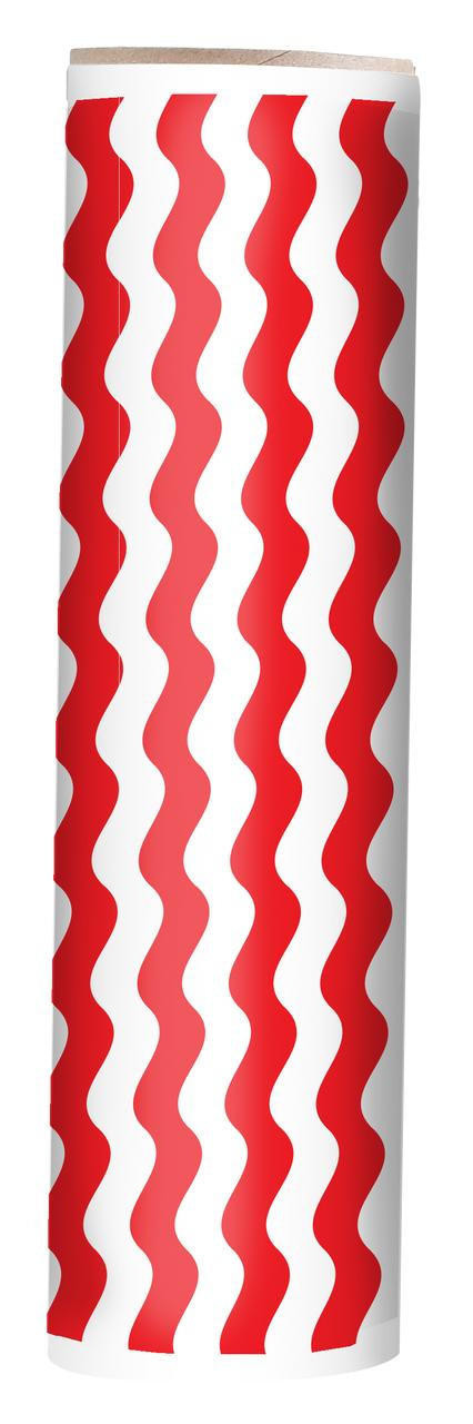 Red Wavy Stripes - HTV Pattern