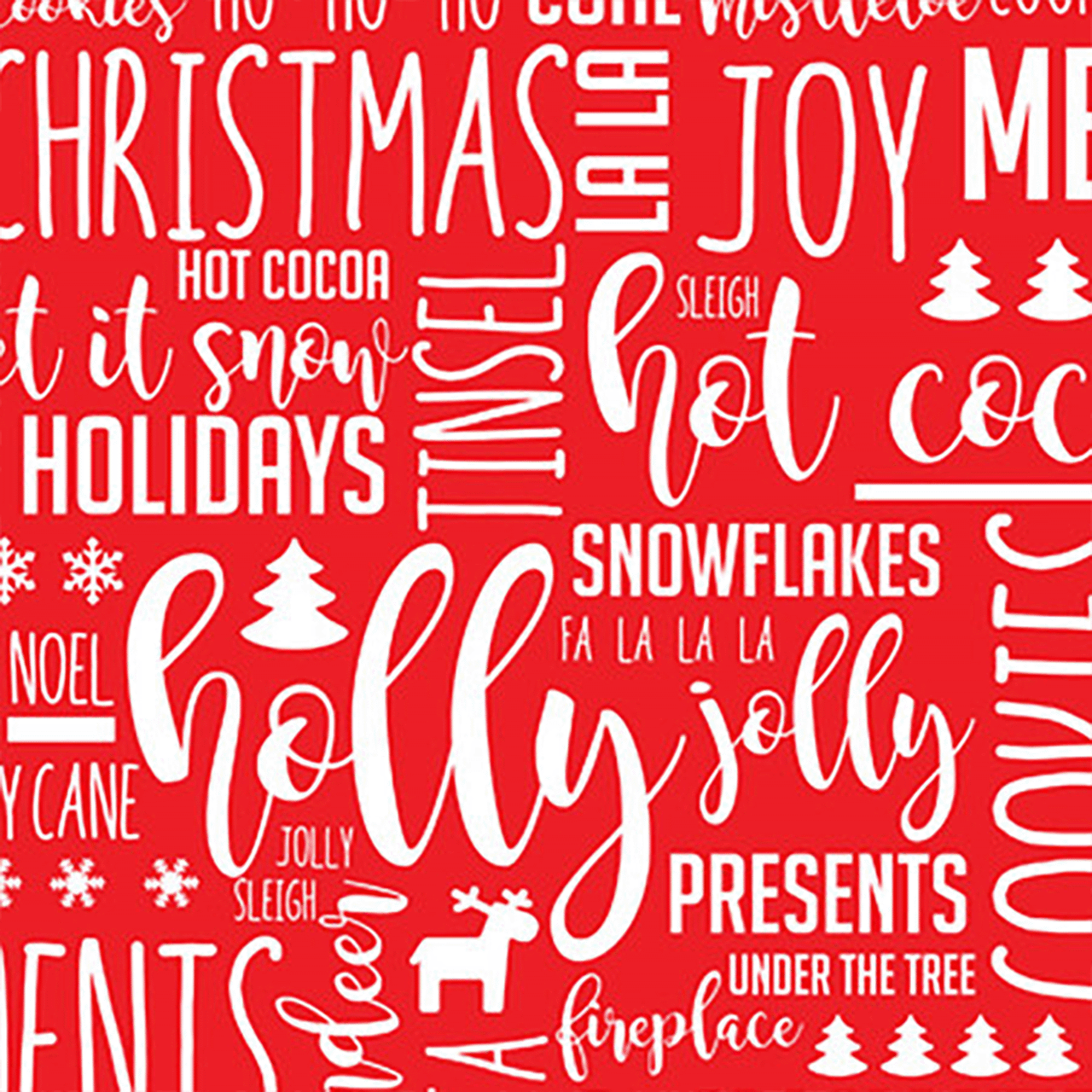 Red Holiday Patterned HTV | HTW