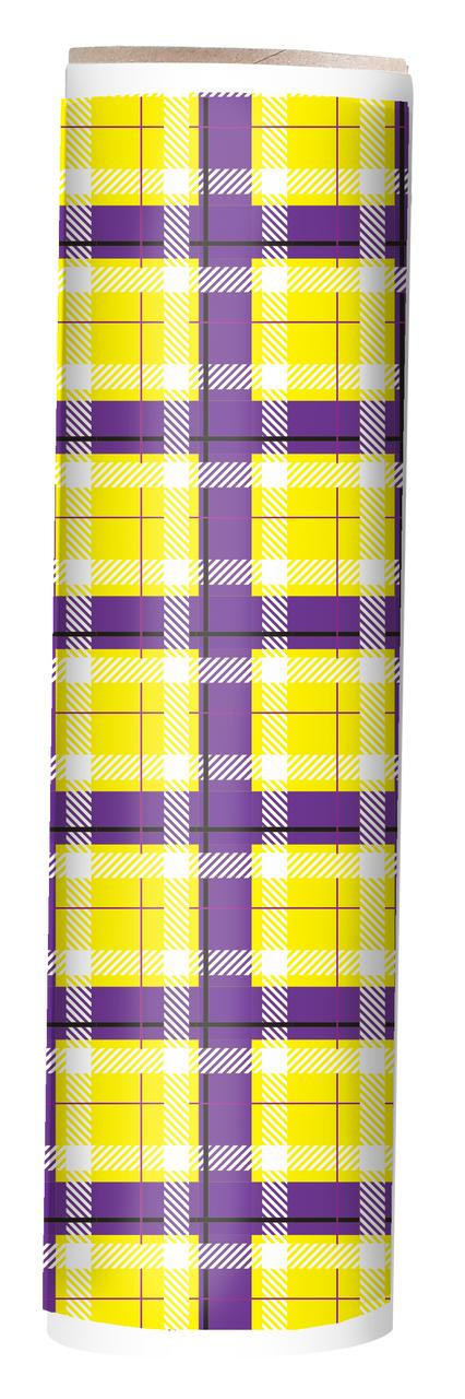 Tartan Plaid Yellow Purple - HTV Pattern