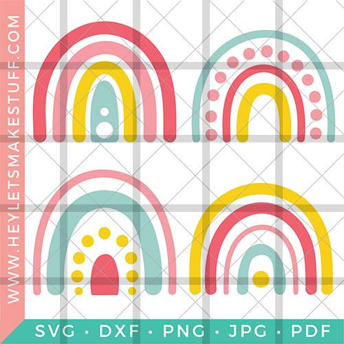 Boho Rainbow SVG File Bundle | Heat Transfer Warehouse