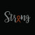 Strong Ribbon Orange - Stock Rhinestone Transfer | Heat Transfer Warehouse