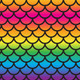 Rainbow Fish Scales - Adhesive Vinyl Pattern