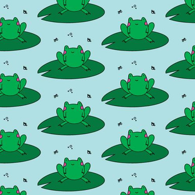 Frog on Lily Pad Adhesive Vinyl | Heat Transfer Warehouse