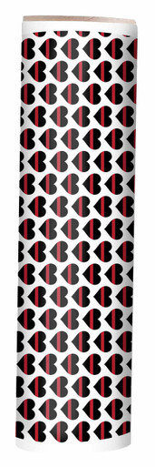 Firefighter Stripe Heart - Siser Patterned HTV