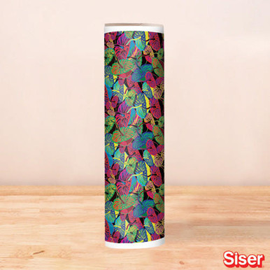 Rainbow Shrooms Black - Siser Patterned HTV