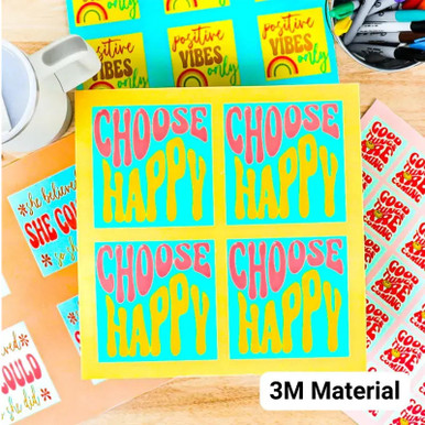 Custom 3M Square Sticker Sheets | Heat Transfer Warehouse