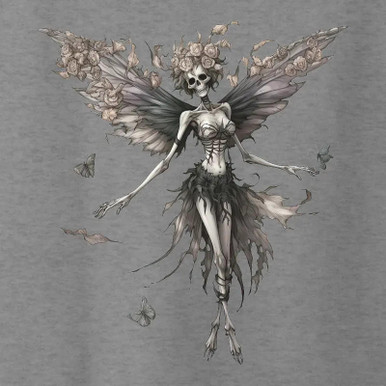 Skeleton Fairy DTF Transfer for Shirts and Garments