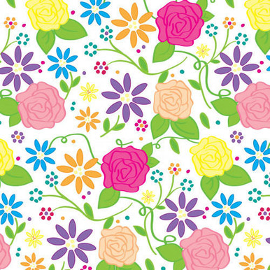 Spring Floral - Adhesive Vinyl Pattern