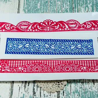 Henna stencil - Long armband