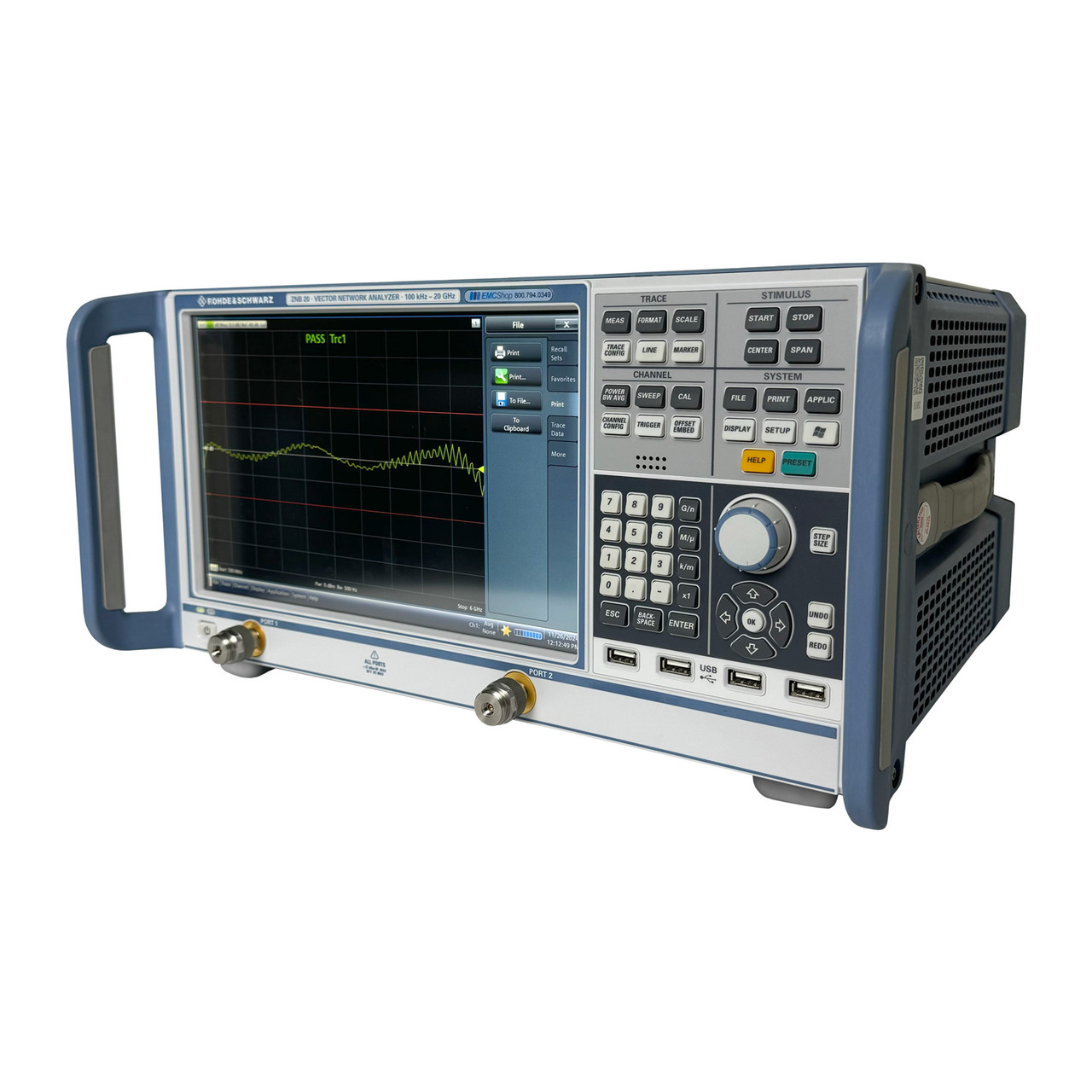 Rohde & Schwarz ZNB20 Vector Network Analyzer - The EMC Shop