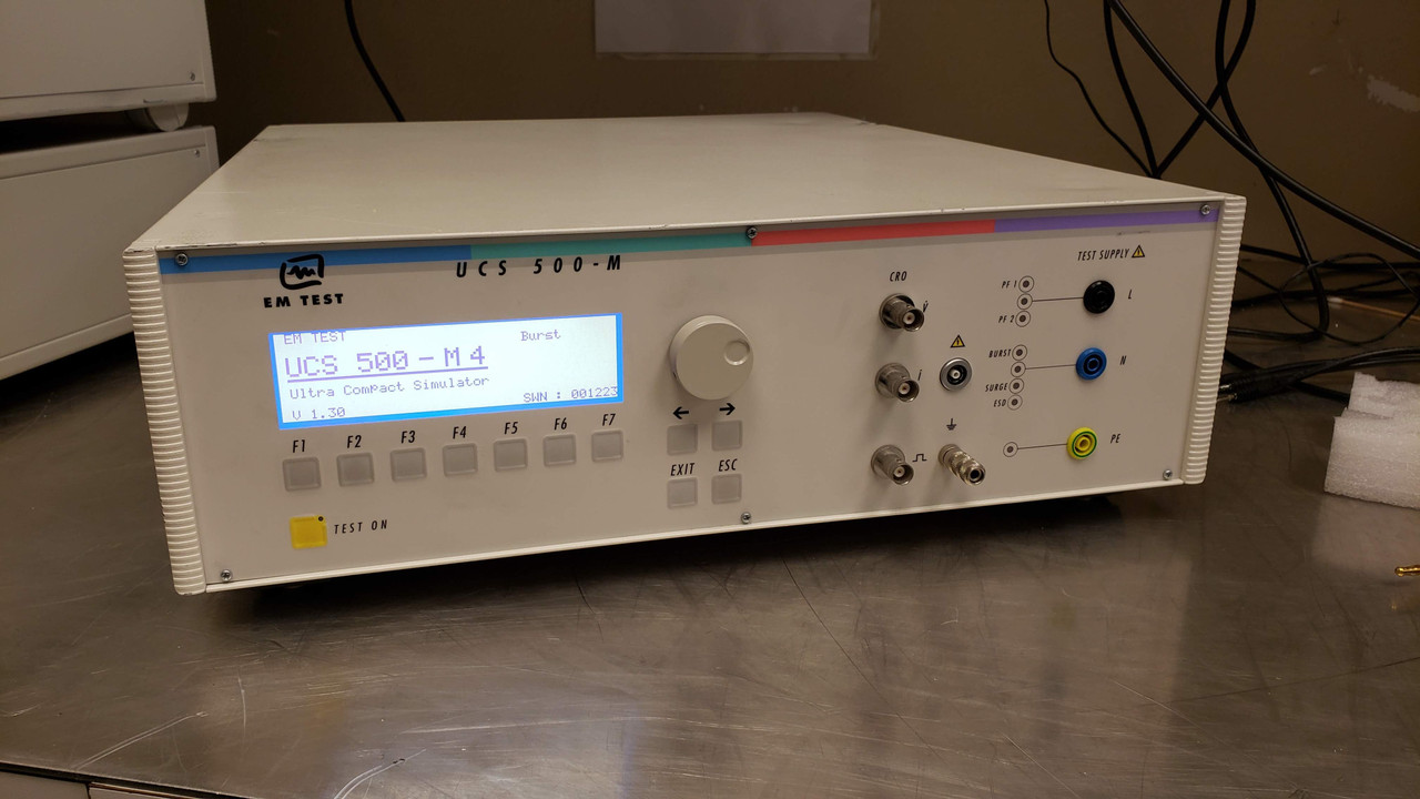 EM Test UCS 500M4 Transient Simulator w/ Burst/EFT