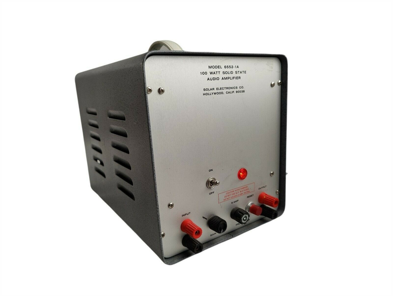 Solar Solid State Amplifier 6552-1A 10 Hz - 100 kHz, 100 Watt - The EMC ...