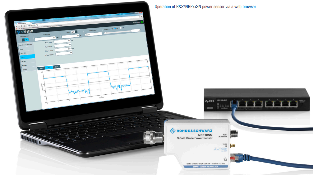 R&S NRP33SN PoE RF Power Sensor - The EMC Shop