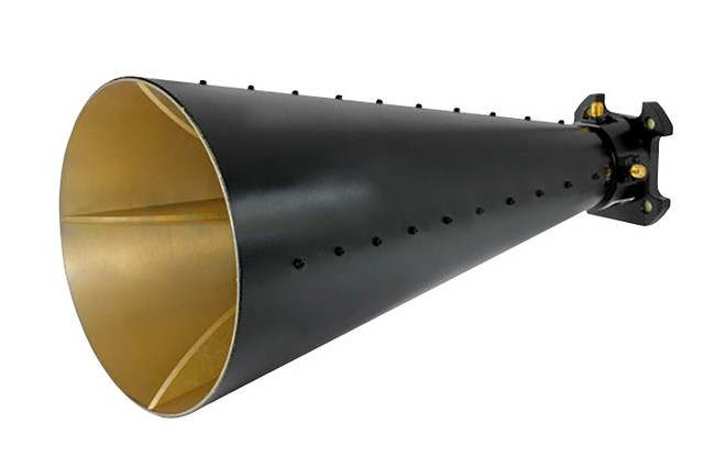 QRHA18G Dual Polarized Quad Ridged Horn Antenna 2-18 GHz - The EMC Shop