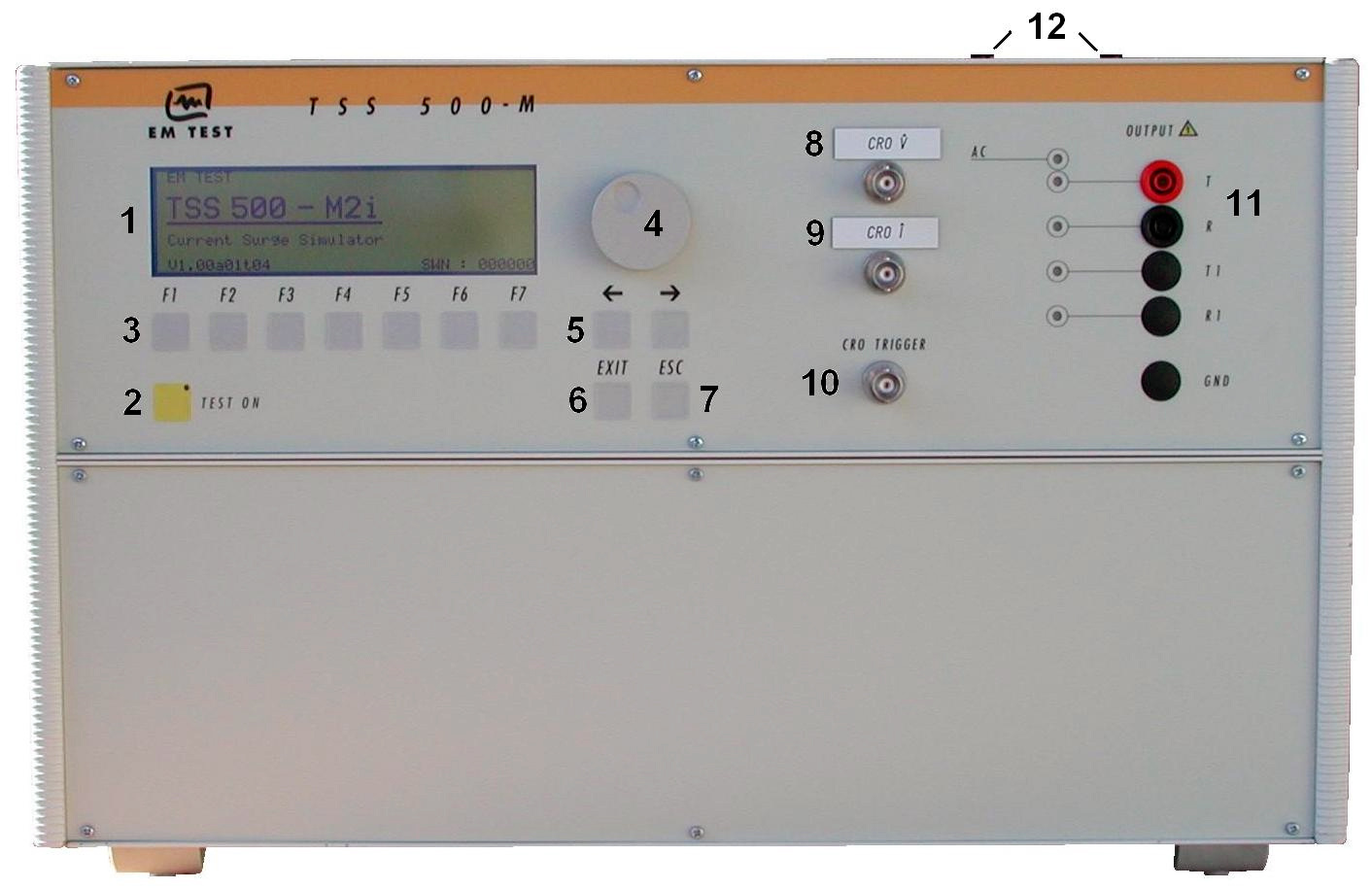 EM Test TSS 500 M2i Current Surge Simulator - The EMC Shop