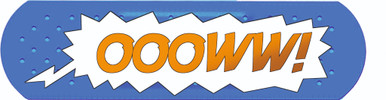 OOOWW! comic car Sticker - ShedringHobbies