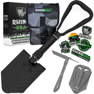 Rhino USA Folding Recovery Shovel W/Pick RNO-ETOOL