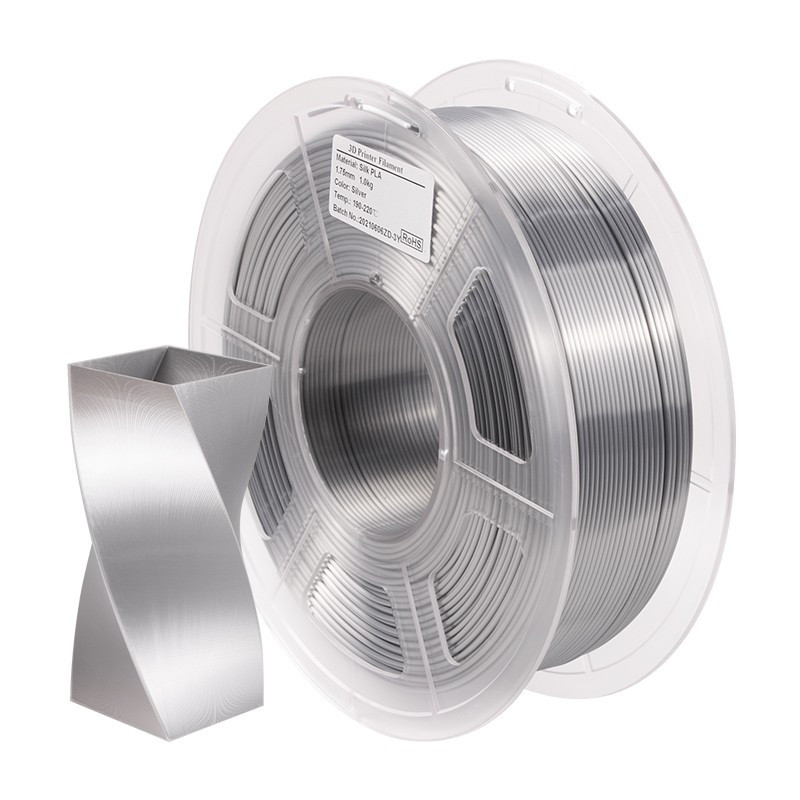 iSanmate Silk Silver PLA 3D Printing Filament
