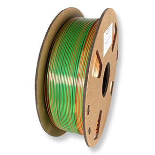 Fuse 3D Tri Colour Silk Blue-Orange-Green 3D Printing Filament