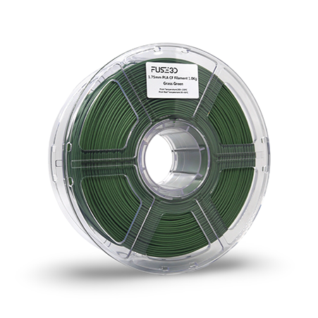 Fuse 3D PLA Carbon Fiber Grass Green 3D Printing Filament