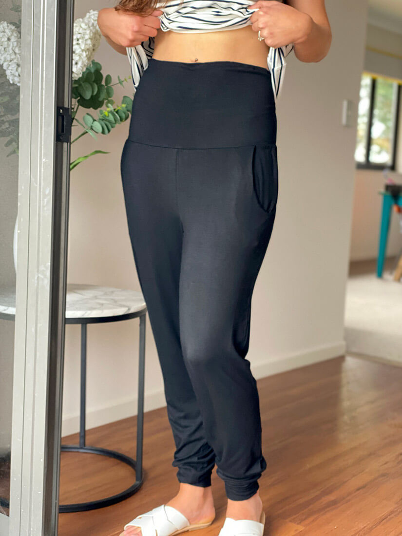 Harem Maternity & Postpartum Comfort Pants | C-Section Friendly ...
