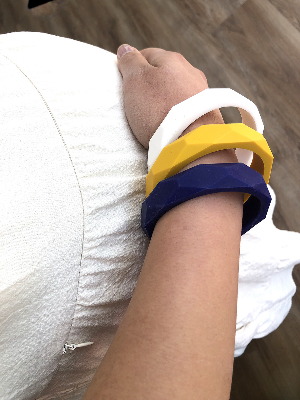 Silicone Teething Bangle | BPA-Free Wearable Teether for Babies