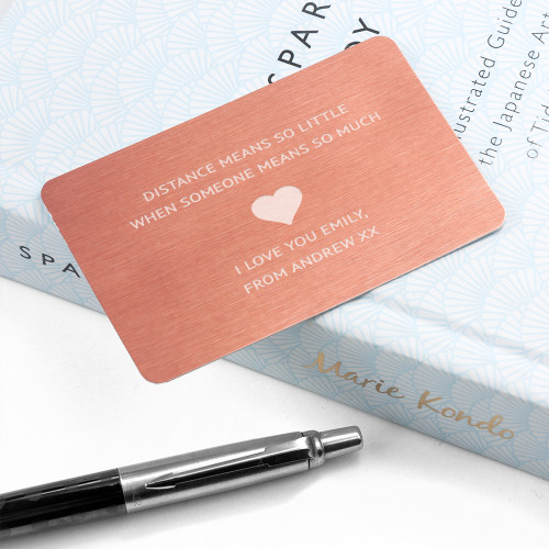 Personalized Copper Love Note For Your 7th Anniversary