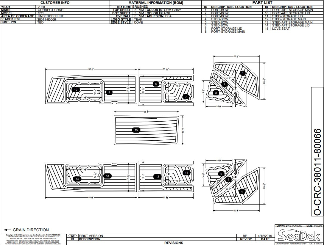 NON-SKID STRINGER KIT G21 TITANIUM/BLACK