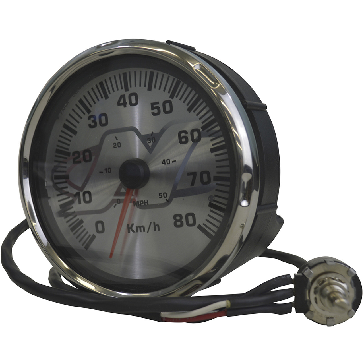 Speedometer, Standard Edition, 5", in KILOMETERS - Nautiqueparts.com
