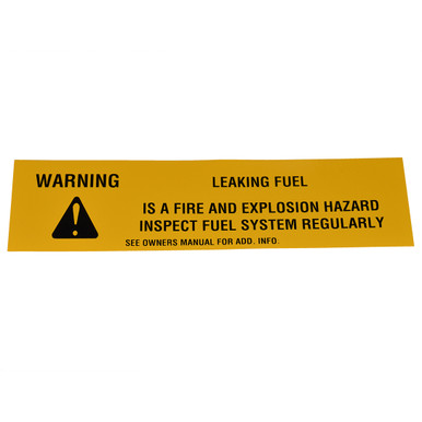 DECAL, LEAKING FUEL WARNING - Nautiqueparts.com