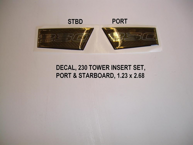 230 Tower Insert Decal Set - Nautiqueparts.com