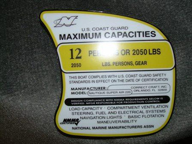 DECAL NMMA CERT - 220 ONLY - Nautiqueparts.com