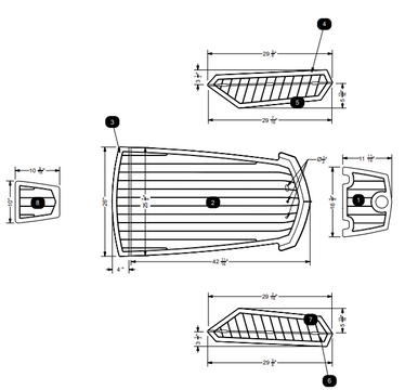 NON-SKID, ENGINE HATCH KIT G-SERIES