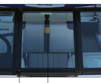 WINDSHIELD DOOR AND HARDWARE KIT SKI AND SPORT 200 ANTHRACITE