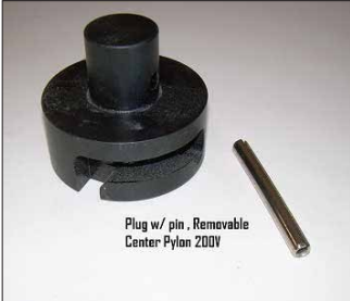Plug w/ pin Removable Center Pylon Base