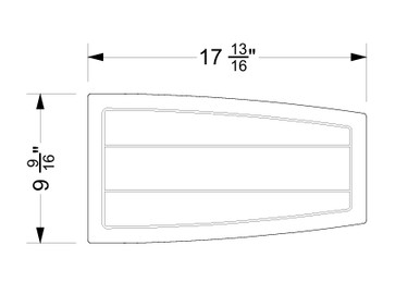 NON-SKID, REVERSIBLE STERN SEAT STEP G-SERIES 2025 -- 2026