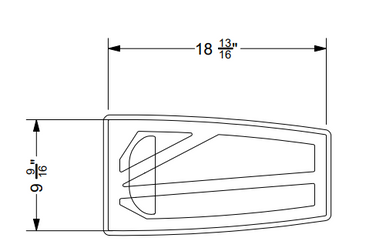 NON-SKID, REVERSIBLE STERN SEAT STEP P-SERIES 2024+