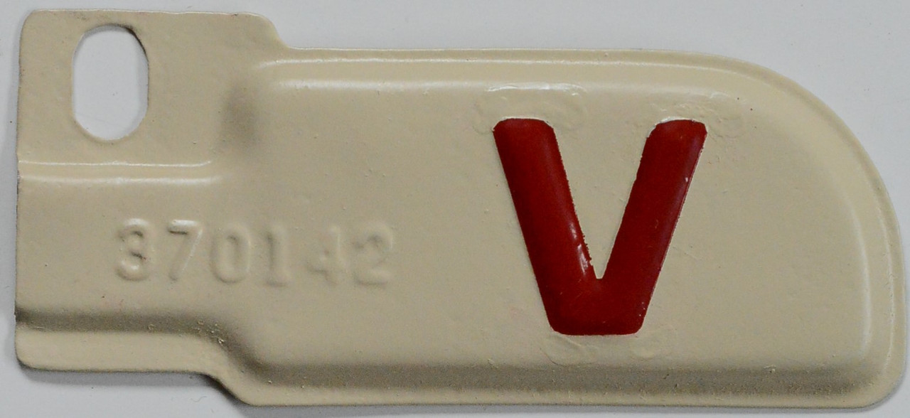 Repainted 1943 California License Plate Tab - Classic License Plates