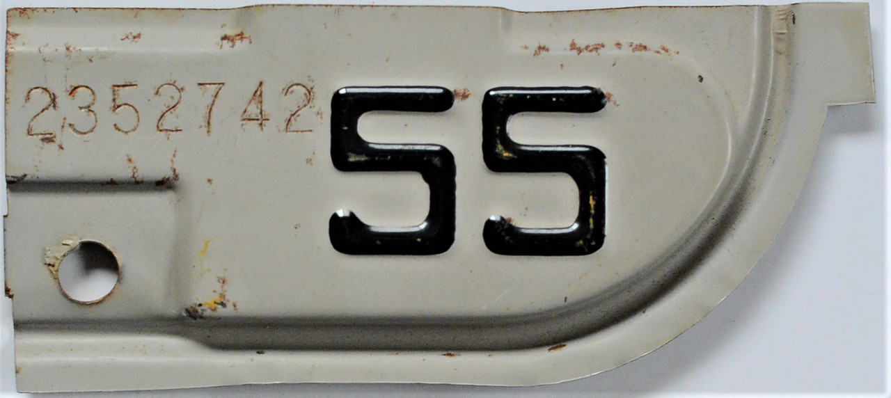 1955 California License Plate Tab - SOLD - Classic License Plates