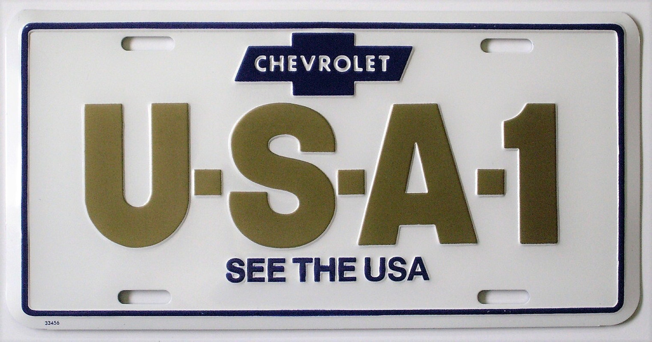 Chevrolet See the USA Novelty License Plate - Classic License Plates