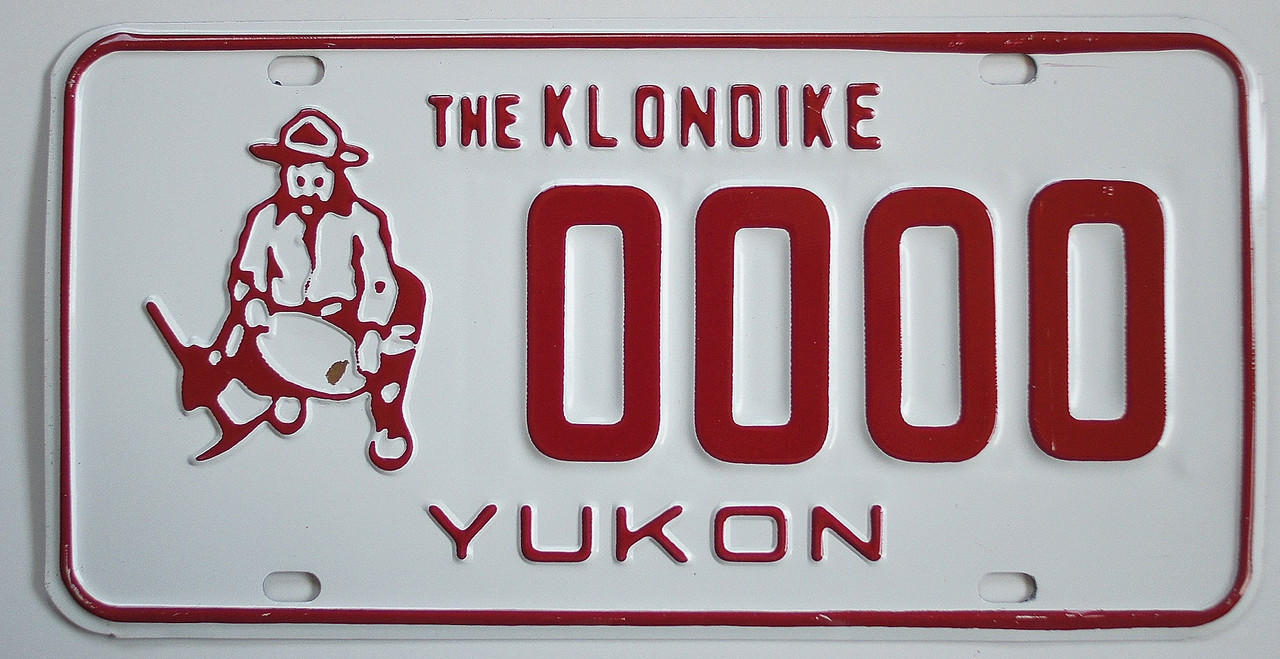 Klondike Yukon Sample License Plate - Classic License Plates