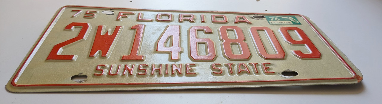 1975 Florida License Plate - Classic License Plates